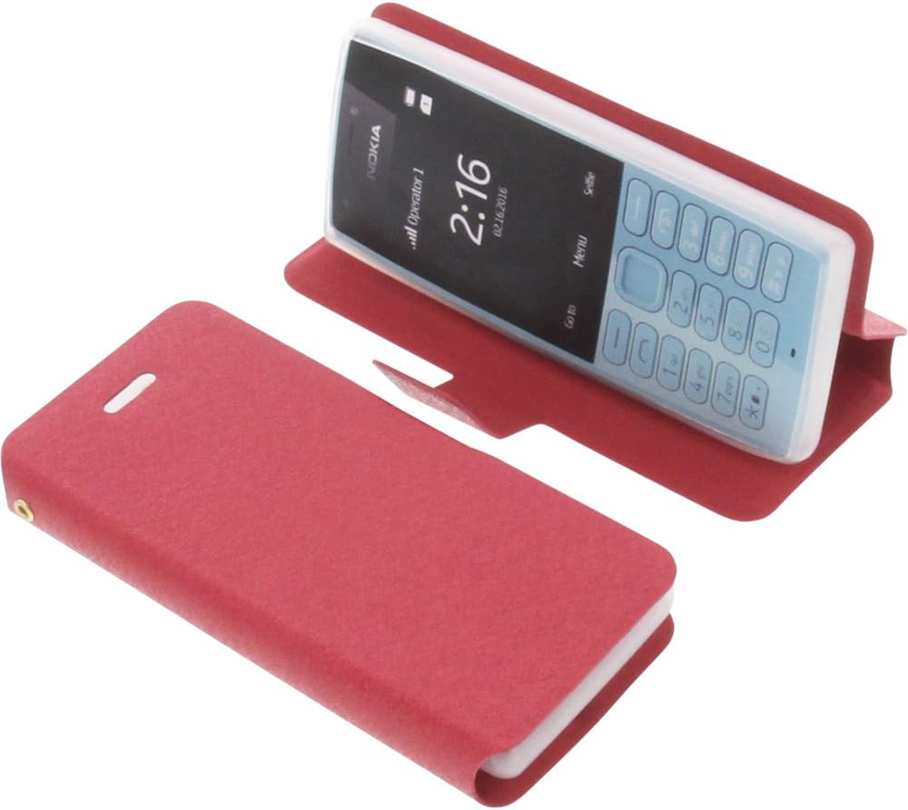 Cover for Nokia 216 book-style red case: Amazon.co.uk: Electronics