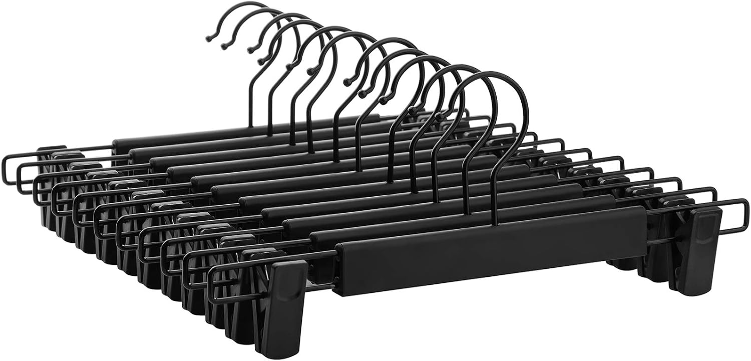 SONGMICS 12 Perchas para Pantalones, Alta Resistencia y Duradera con ...