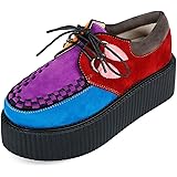 Amazon.com | RoseG Women's Handmade Suede Lace Up Flat Platform ...