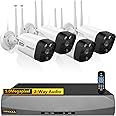 Amazon.com: (5.5MP & 2-Way Audio) PIR Detection Dual Antennas Enhance WiFi Security Wireless ...