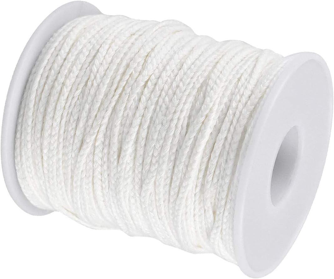 Candle Wicks 61 m Braided Cotton Candle Wicks Round Oil Lamp Wick ...