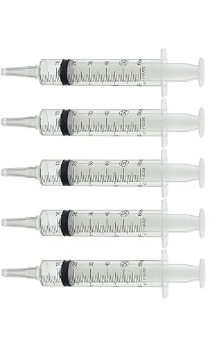 Easy Glide 60ml 60CC Catheter Tip Disposable Syringe With Covers - 5 ...