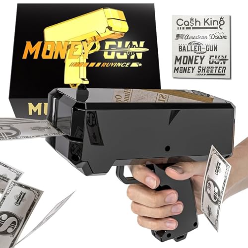 Money Gun Shooter – RUVINCE Money Gun for Movies That Look Real, Prop ...