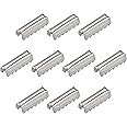 Amazon.com: uxcell Fold Over Crimp End Caps, 200Pcs 10mm x 2.8mm Ribbon ...