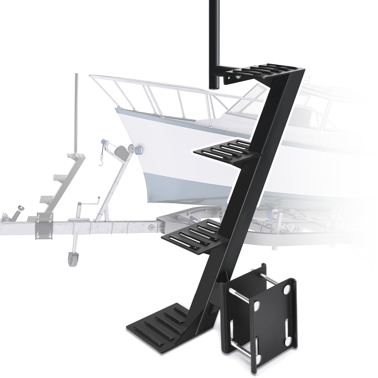 GADFISH Trailer Steps, Heavy Duty Boat Trailer Steps, Boat Steps for ...