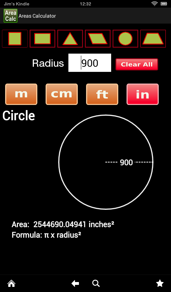 Areas Calculator:Amazon.com:Appstore for Android