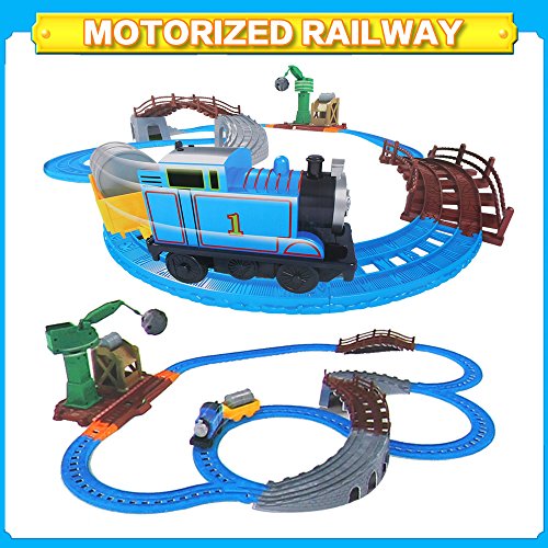 Buy Litzpy's Motorized Kids Train Large Size Battery Operated 32 Piece ...