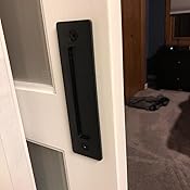 EaseLife 12" Sliding Barn Door Pull Handle with Flush Hardware Set ...