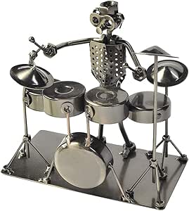 Amazon.com: Drummer Metal Figurine 7 in: Home & Kitchen