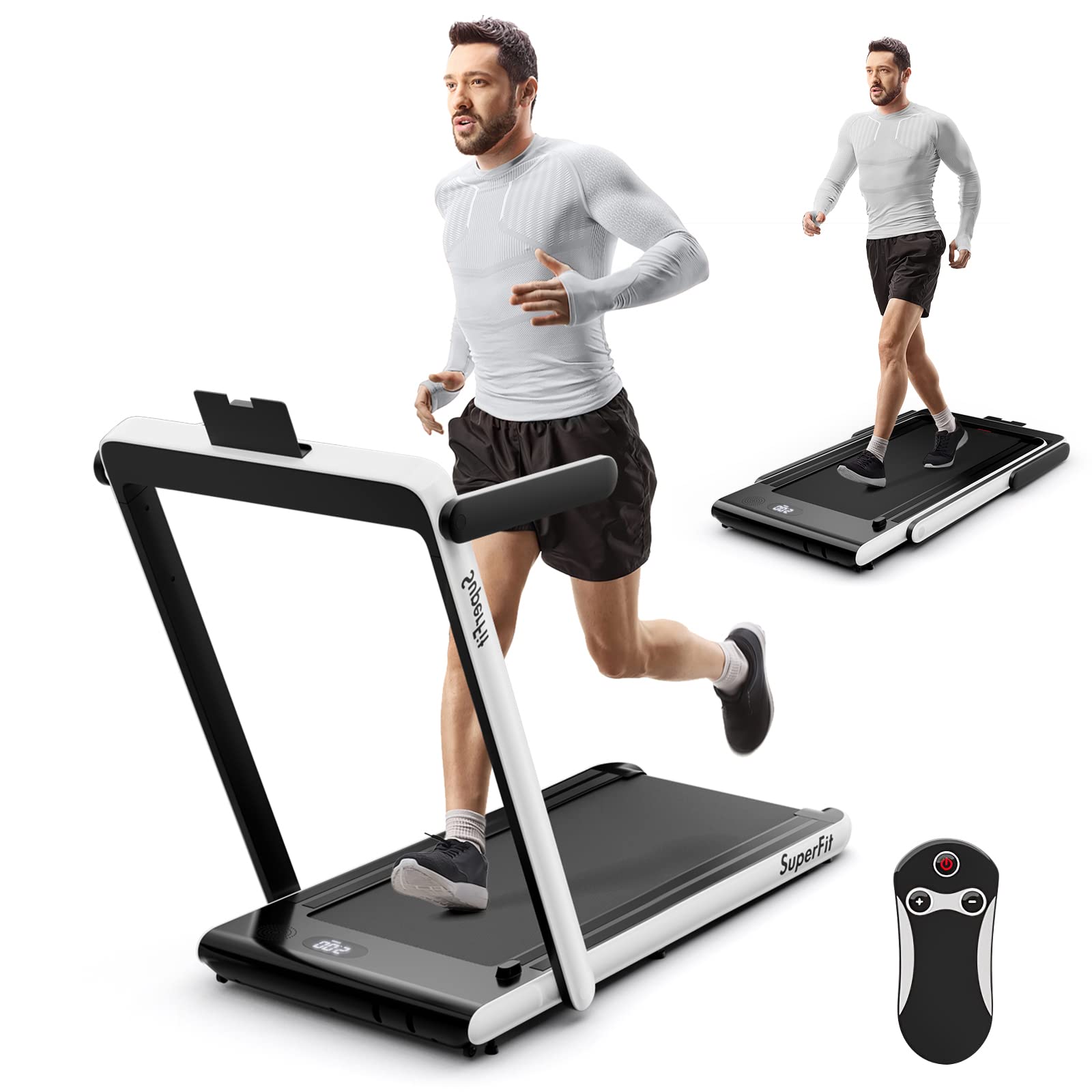 Mua Goplus 2 in 1 Folding Treadmill, 2.25HP Superfit Under Desk ...