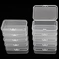 Amazon.com: Philison 10 Packs Small Clear Plastic Beads Storage Containers Box Transparent Boxes ...