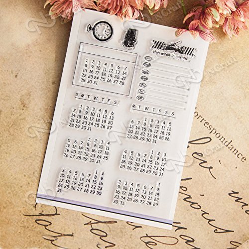 DzdzCrafts Calendar Planner DIY Clear Stamps For Card Making Scrapbooking Album Journal Pricepulse dzdzcrafts-calendar-planner-diy-clear-stamps-for-card-making-scrapbooking-album-journal-pricepulse