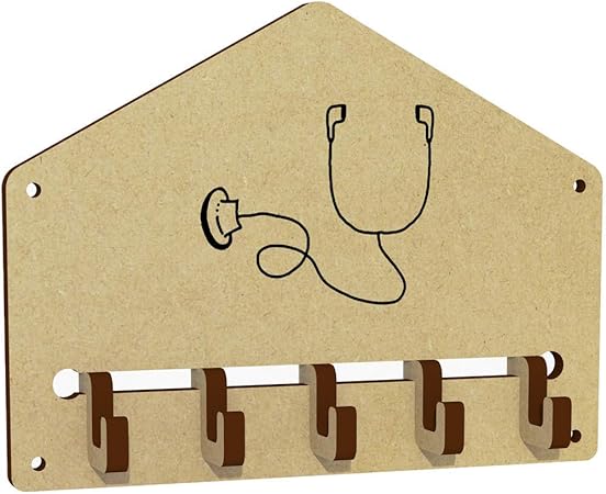 Azeeda 'Stethoscope' Wall Mounted Key Hooks / Holder (WH00043481 ...