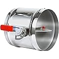 TOP-VIGOR 8 Inch HVAC Duct Manual Volume Backdraft Damper, Full ...
