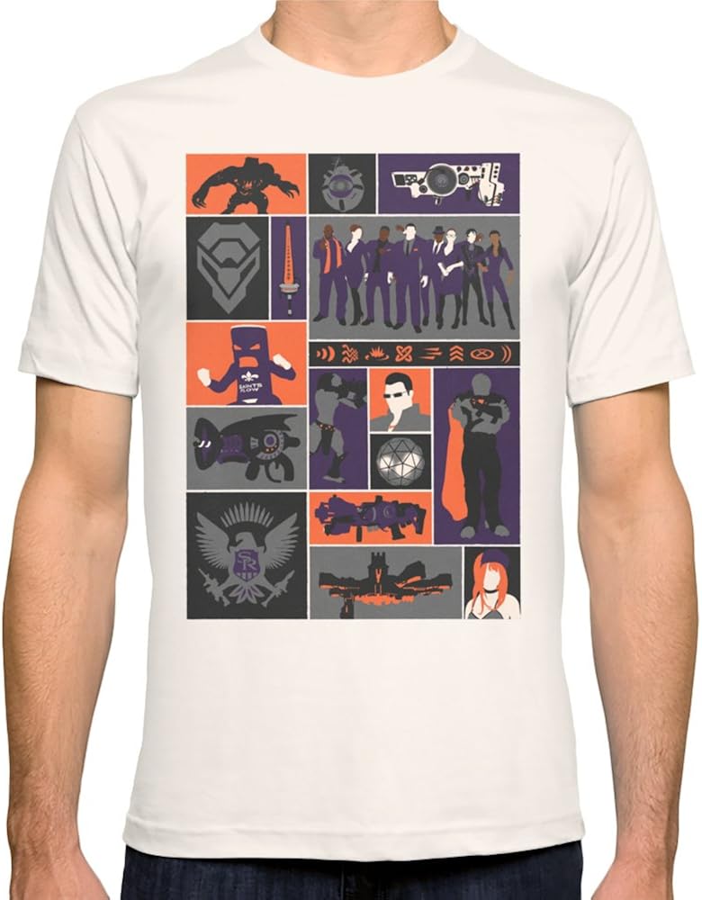 Society6 Men's Saints Row Iv T-Shirt 2X-Large Natural | Amazon.com