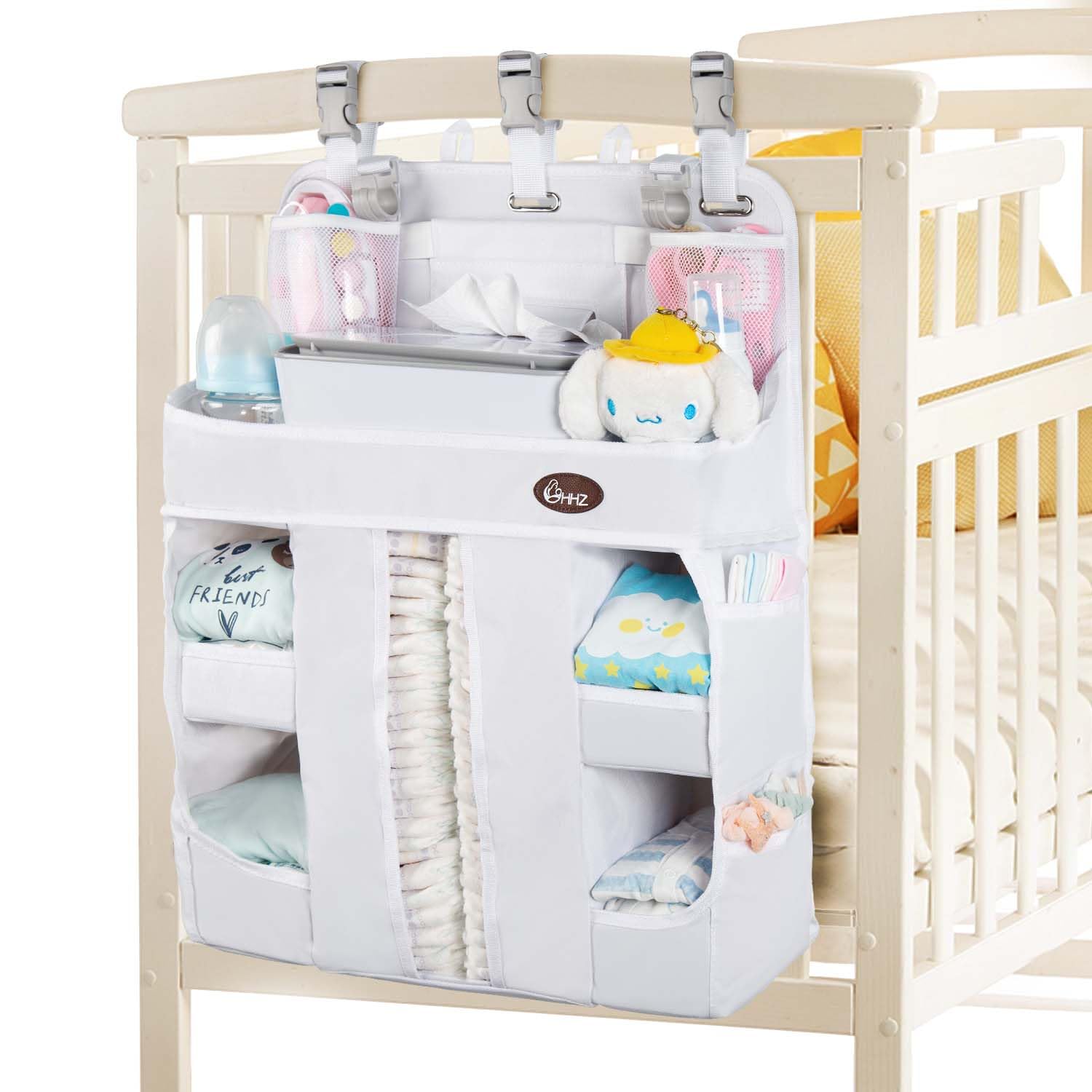 HHZ XL Hanging Diaper Caddy Organizer –Sturdy and Durable Baby ...