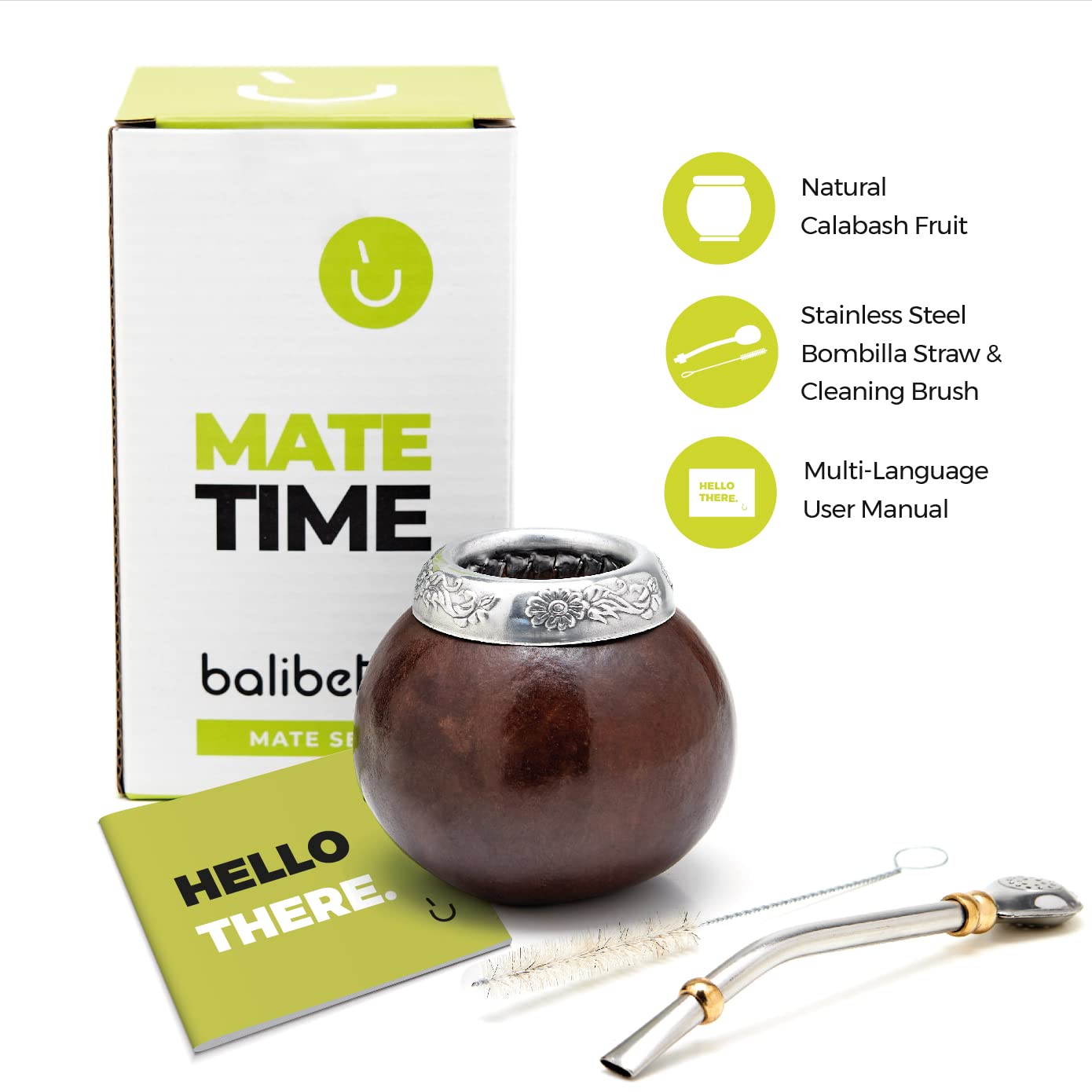 Mua Balibetov Yerba Mate Gourd Set (Original Natural Handmade Yerba ...