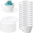 Amazon.com: Silicone Muffin Cups for Baking, 24 Pcs Teacup Cupcake ...