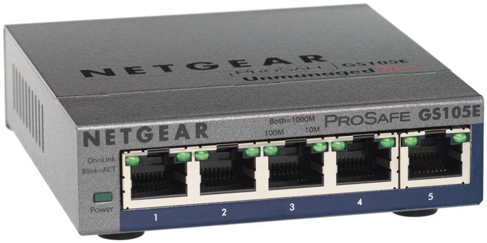 NETGEAR 5-Port Gigabit Ethernet Smart Managed Plus Switch (GS105Ev2 ...