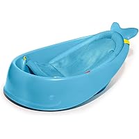 Amazon.com: Skip Hop Baby Bath Tub, 3-Stage Smart Sling Tub, Moby, Grey ...