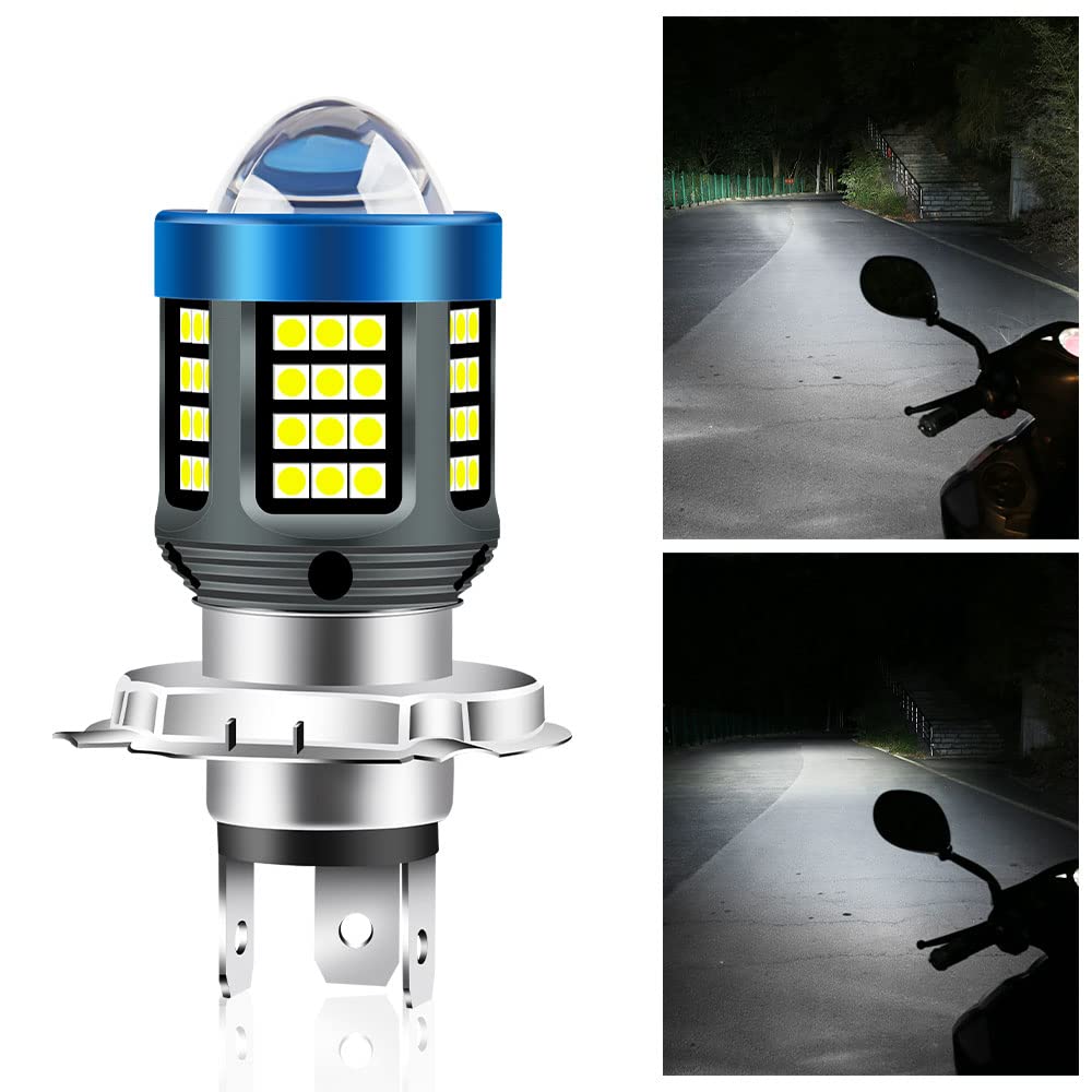 Mua chemini H4 LED Motorcycle Headlight Bulb, Super Bright HB2 9003 LED, Motorcycle Light, Ultra ...