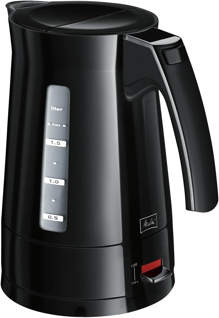 Melitta 100301 Enjoy Aqua Kettle, 1.7 Litre, 2400 Watt, Black: Amazon ...