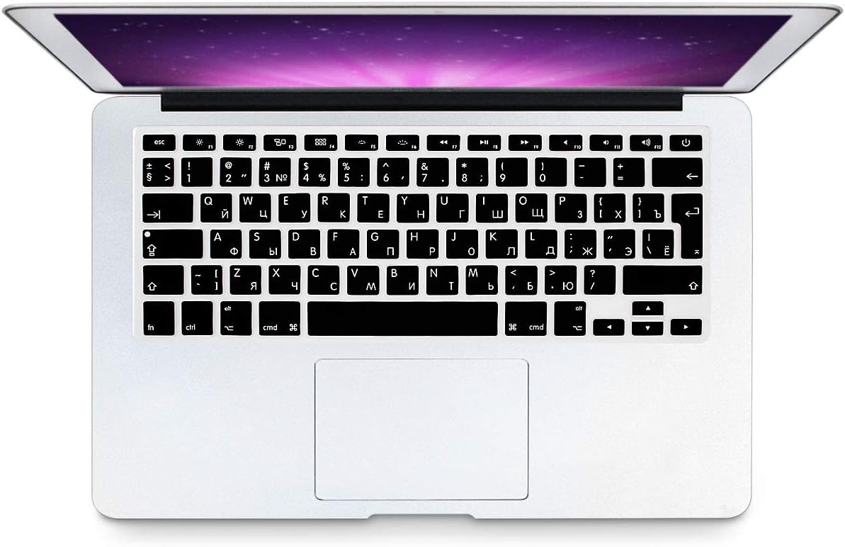 MMDW EU/UK Russian Language Keyboard Cover for Macbook Pro 13 Inch,15 ...