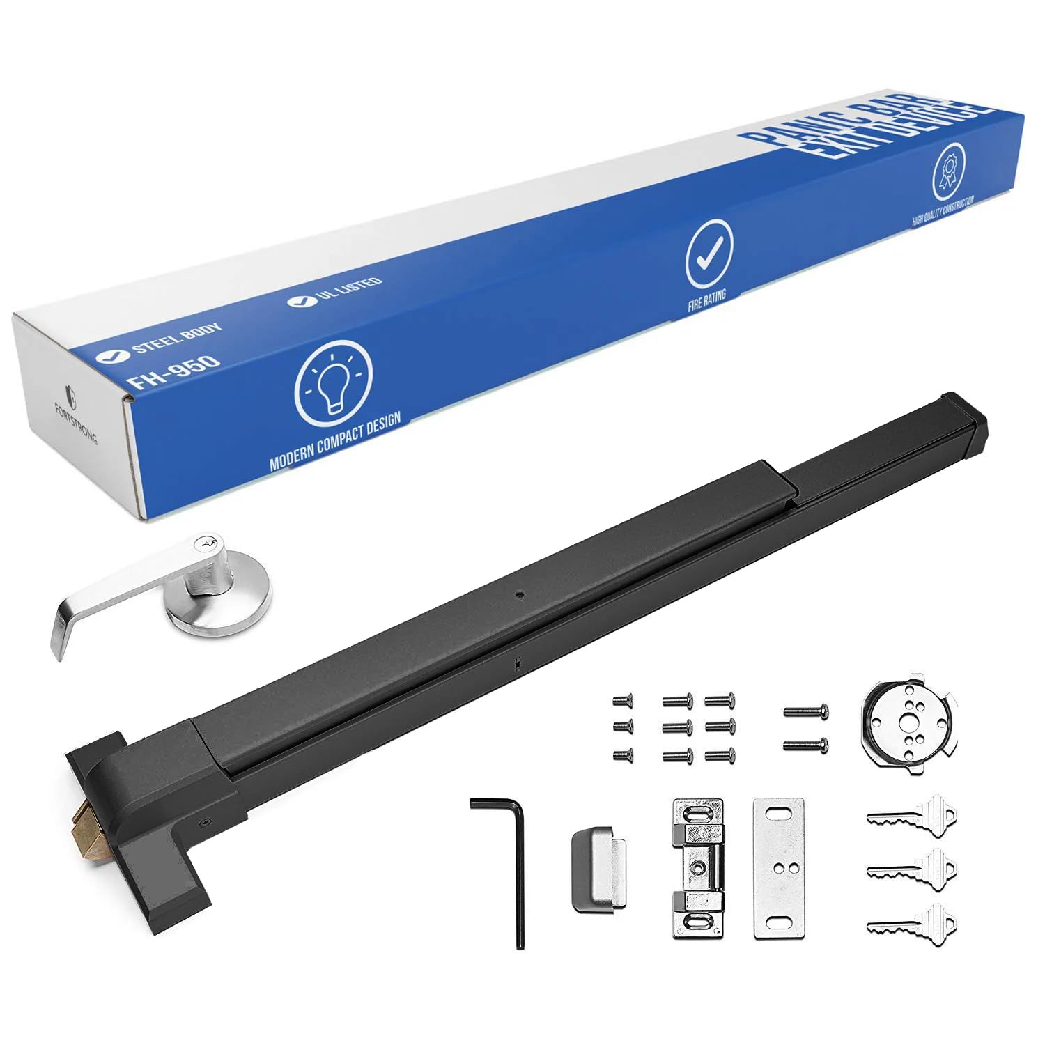 Mua FORTSTRONG Commercial Push Bar Panic Exit Device (Black) - Panic ...