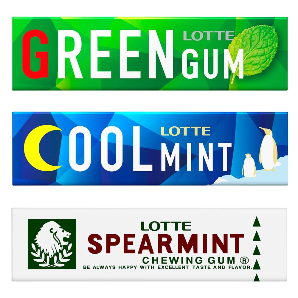 Mua Lotte Mint Board Gum Eating Comparison Set, 3 Types x 15 Pieces ...