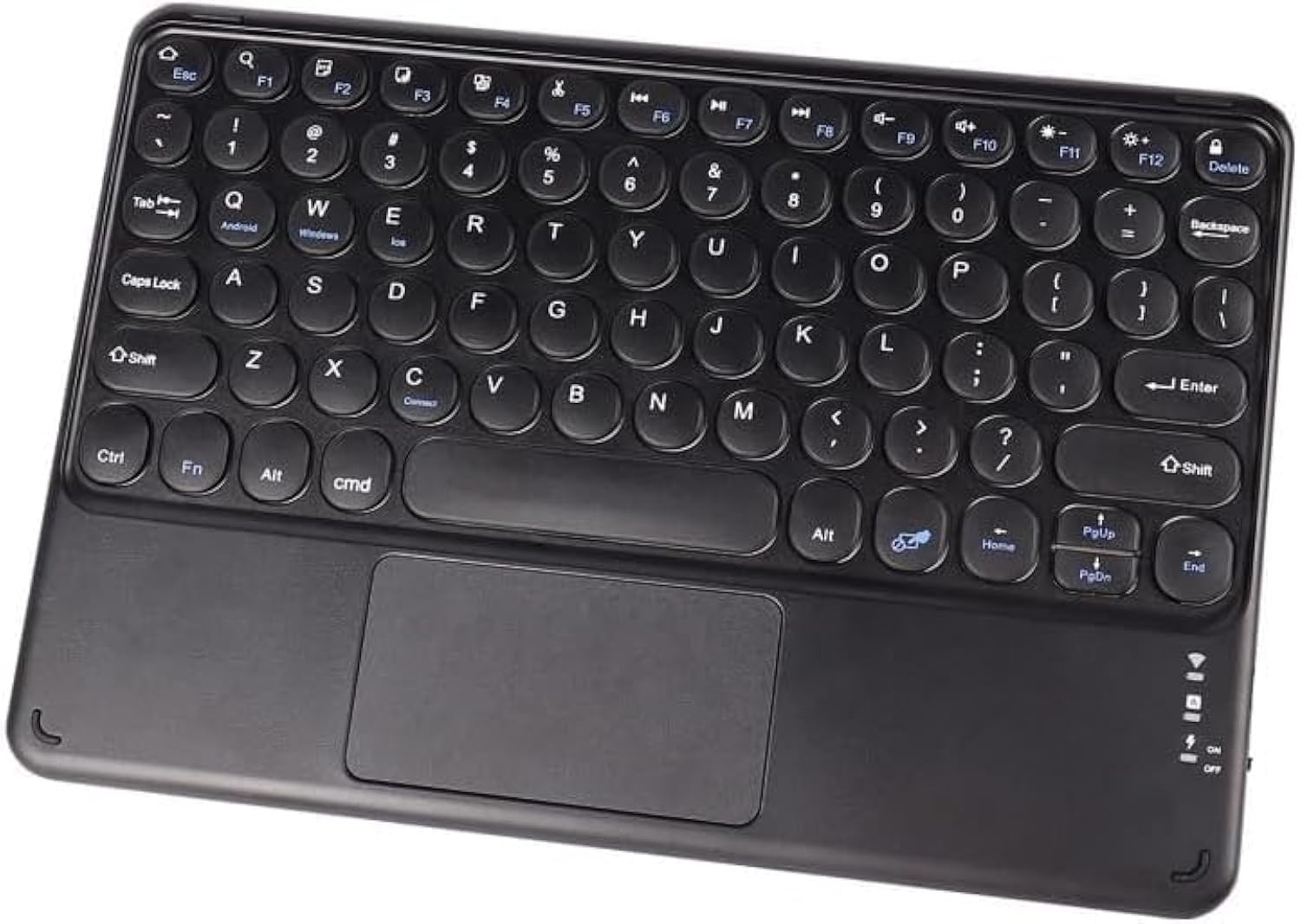 Wireless Keyboard with Touchpad, Ultra-Thin Rechargeable Bluetooth ...