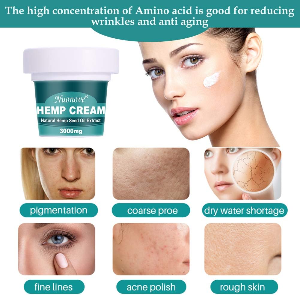 Hemp Cream, Hemp Face Cream,Hemp Balm, Cannabis Day Cream, Anti ...
