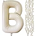 Amazon.com: Cream White Letter B Balloons, 40 Inch Giant Letter ...