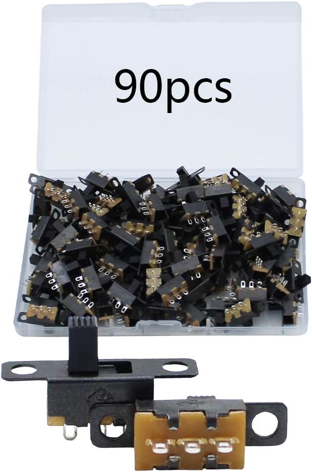 90 Pcs Mini Slide Switch Miniature Panel Slide Switch Toggle Switch ...