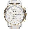 Fossil Men's Watch, Dean Quartz Stainless Steel Chronograph Watch for ...