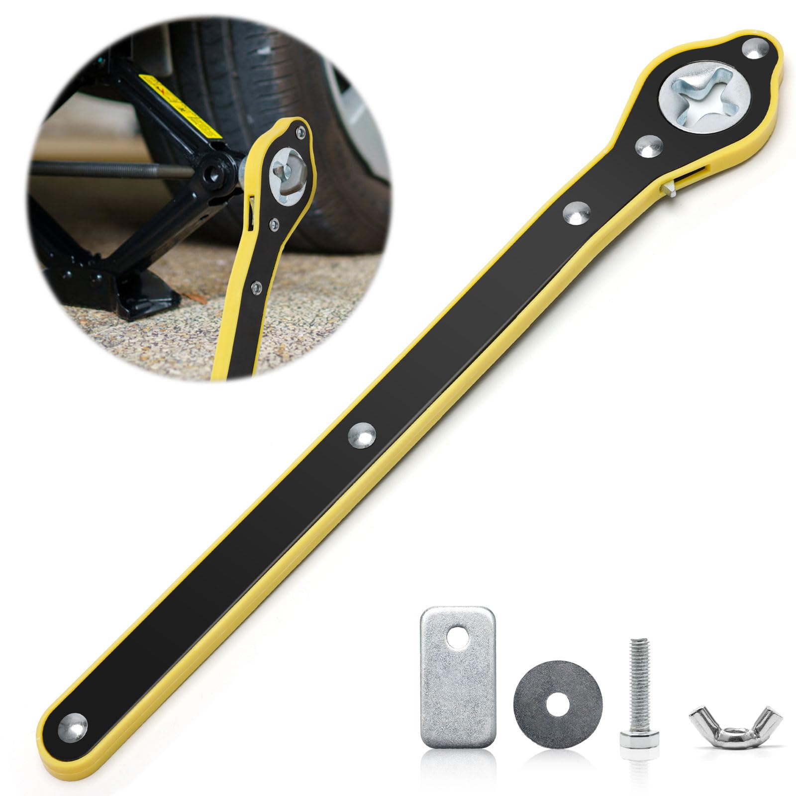 Mua Car Jack Wrench Ratchet tool, Windspeed Scissor Jack Wrench Labor ...