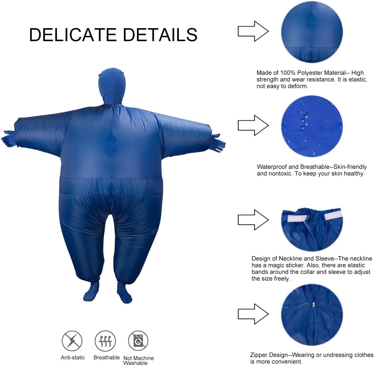 THEE Sumo Inflatable Costume Halloween Party Cosplay Fat Inflatable ...