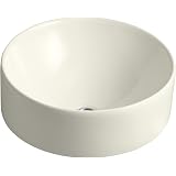 Kohler K-14800-0 Vox Round Vessel, White - Vessel Sinks - Amazon.com