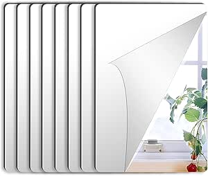 Amazon.com: 8 Pack Self Adhesive Acrylic Mirror, 4X 6 Inch Mirror Tiles ...