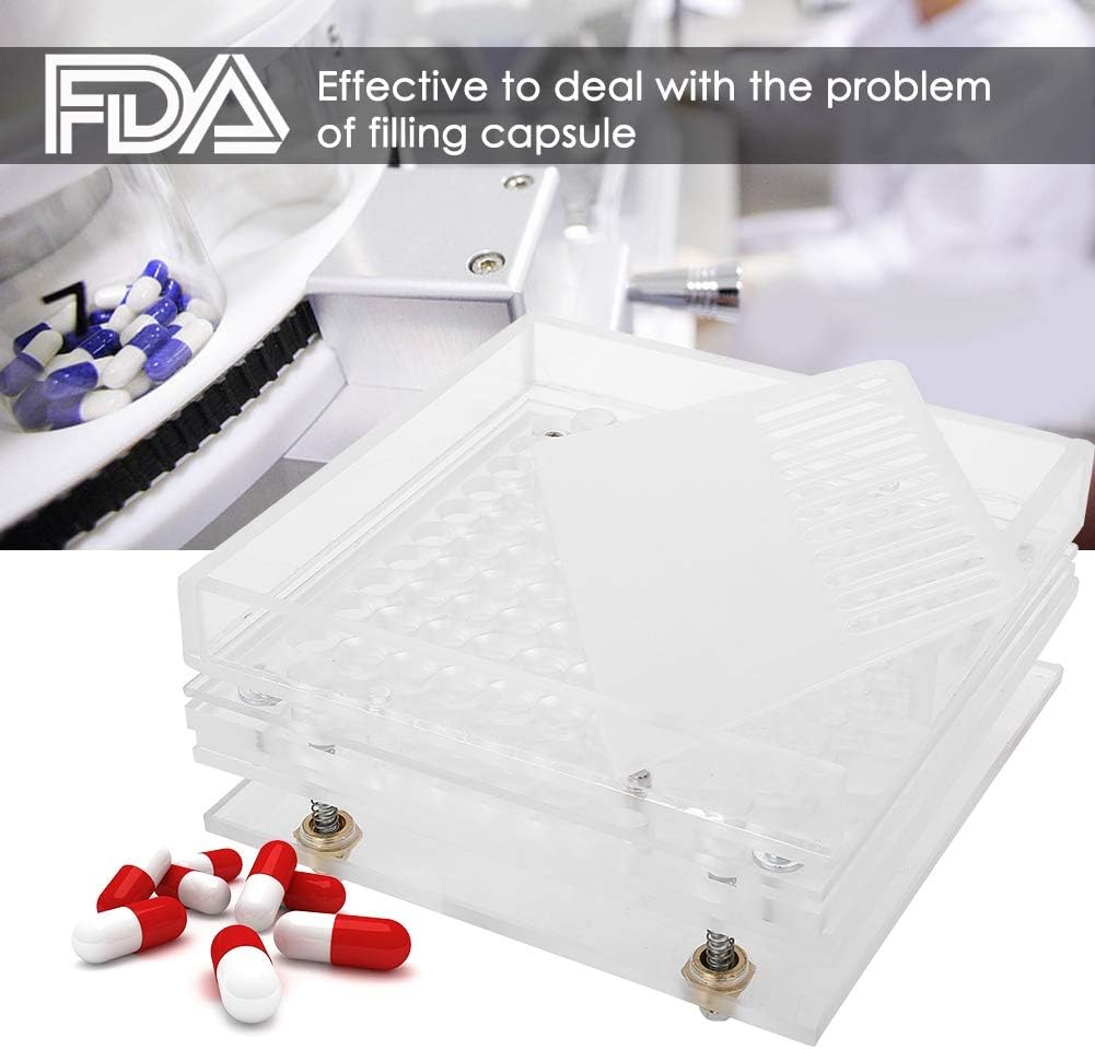 Capsule Filler Empty Capsules Plates 100 Holes with Powder Scrap Plates ...