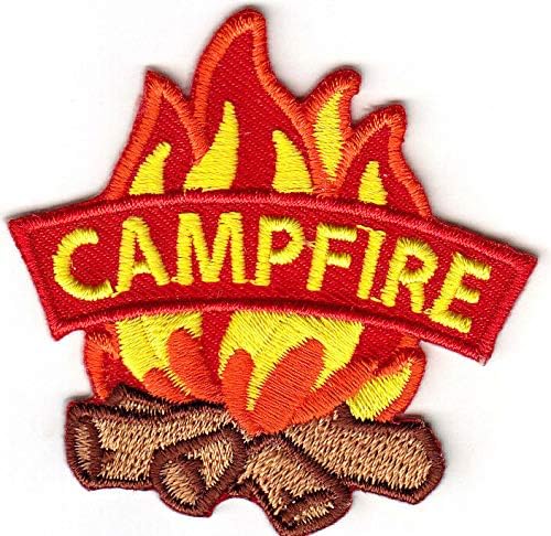 Amazon.com: "CAMPFIRE" - CAMPING - OUTDOORS - VACATION - Iron On ...