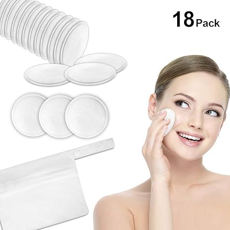 Yosemy Waschbare Abschminkpads| 18 Abschminktücher aus Bambus ...