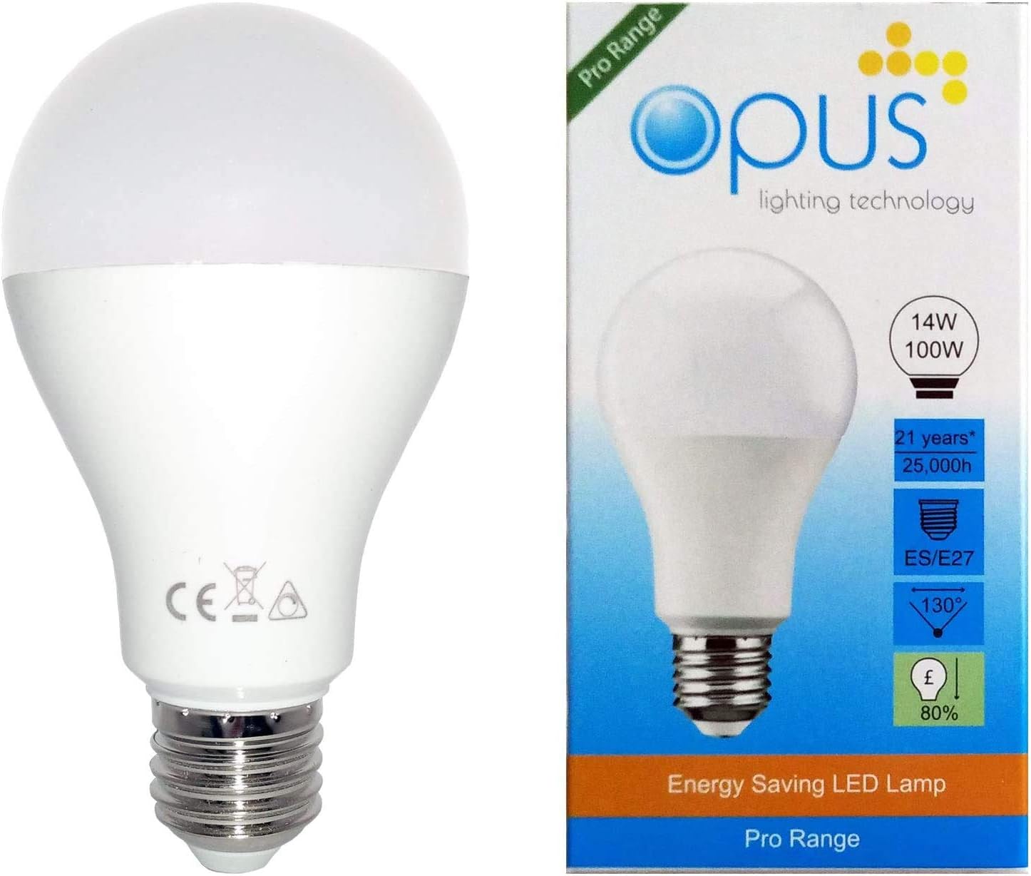 Opus Lighting Technology LED GLS Light Bulb, 14 W, Daylight – BigaMart