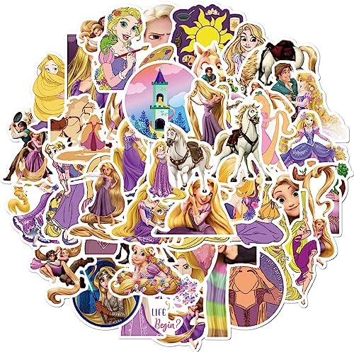 سعر 50Pcs Kids Tangled Stickers Pack Princess Stickers Cute Cartoon ...