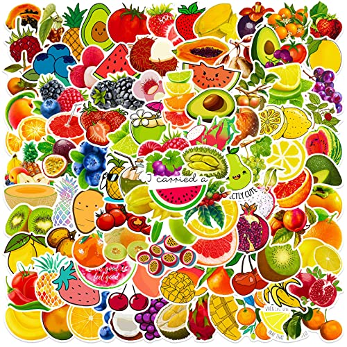 Fruit Stickers, 100 Pcs Cute Fruits Stickers For Kids, Colorful VSCO ...