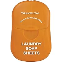 Amazon.com: Travelon Laundry Soap Sheets, 50-Count : Health & Household