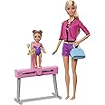 Amazon.com: Barbie Gymnastics Coach Dolls & Playset with Coach Doll ...