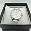 COMTEX Ladies Watches Rose Gold Tone White Leather Strap Fashion ...
