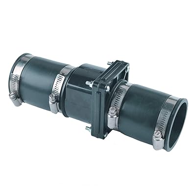 Hydro Master Plastic Sump Pump Check Valve with Stainless Steel Clamps ...