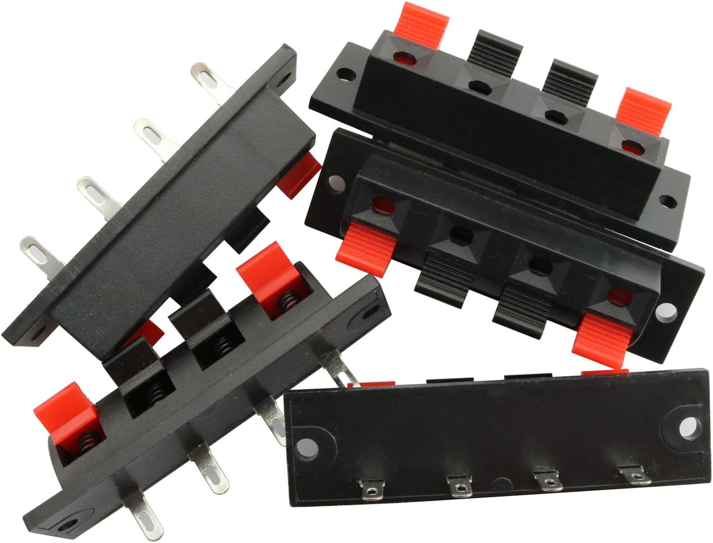 Amazon.com: RLECS 5pcs 4 Pin Speaker Terminal Block Stereo Speaker ...