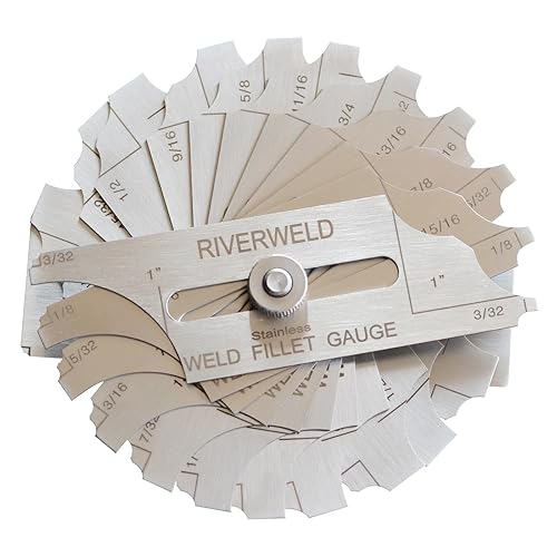 RIVERWELD 12 Piece Fillet Weld Set 1/32" increments to 1/2", 1/16 ...